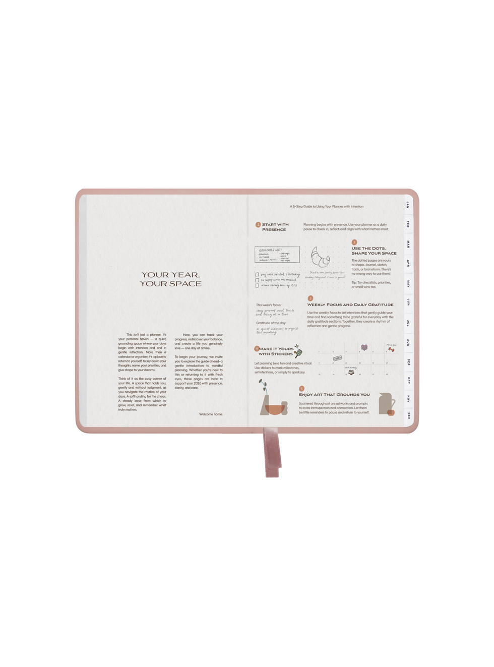2026 Planner Compact (Clay) – The Paper Bunny