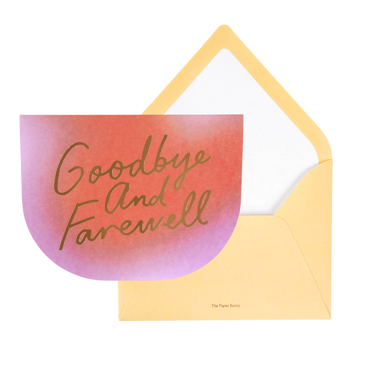 Goodbye & Farewell Greeting Card – The Paper Bunny