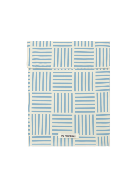 Large Pocket Pouch (Interlace Blue) – The Paper Bunny