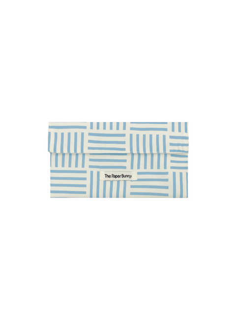 Mini Pocket Pouch (Interlace Blue) – The Paper Bunny