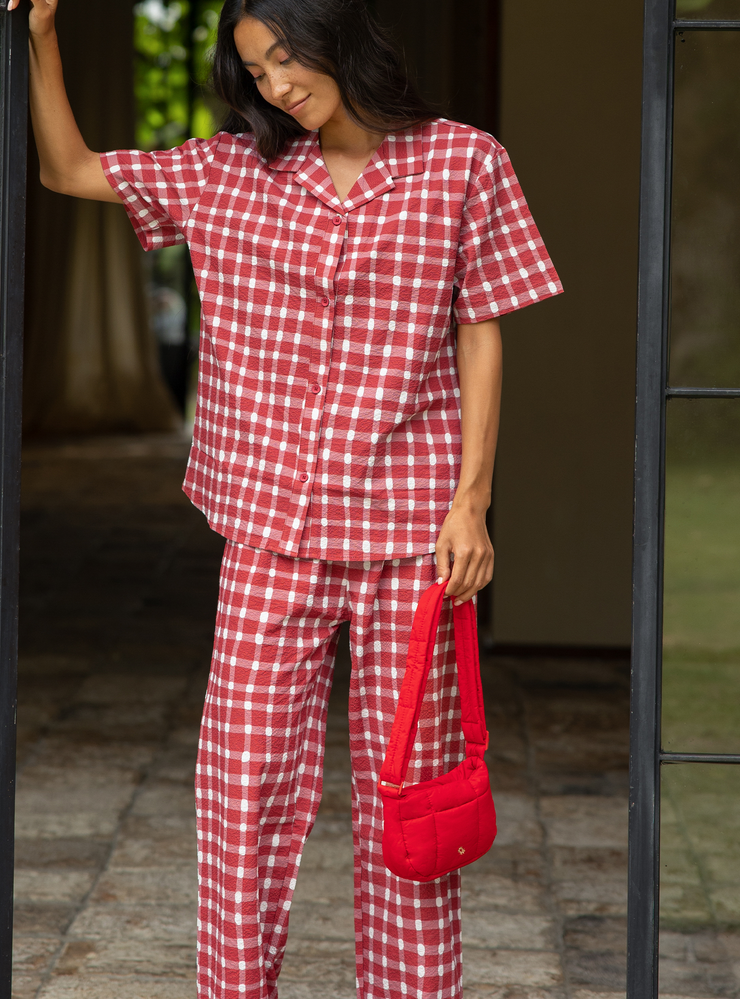 Mini Puffer Swing (Gloss Scarlet) – The Paper Bunny