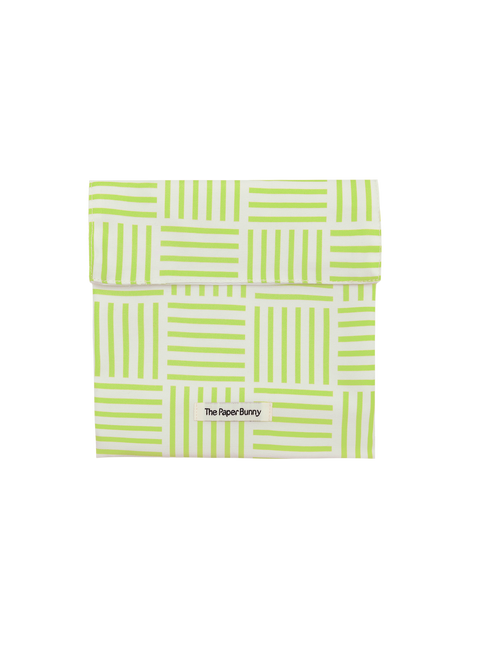 Regular Pocket Pouch (Interlace Green) – The Paper Bunny