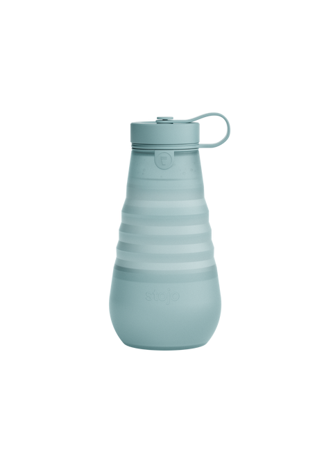 Stojo Collapsible Water Bottle (Translucent Aquamarine) – The Paper Bunny
